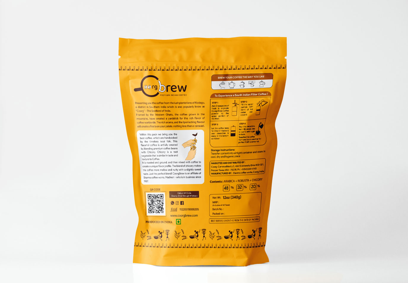 Premium Chicory Blend - 12 Oz (340 g) | http://sub2.coorgbrew.com/