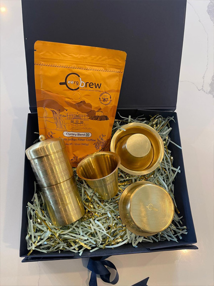 Traditional South Indian Coffee Gift Set | http://sub2.coorgbrew.com/