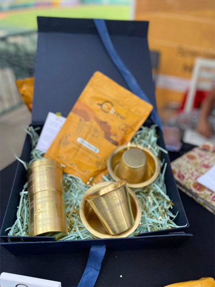 Traditional South Indian Coffee Gift Set | http://sub2.coorgbrew.com/